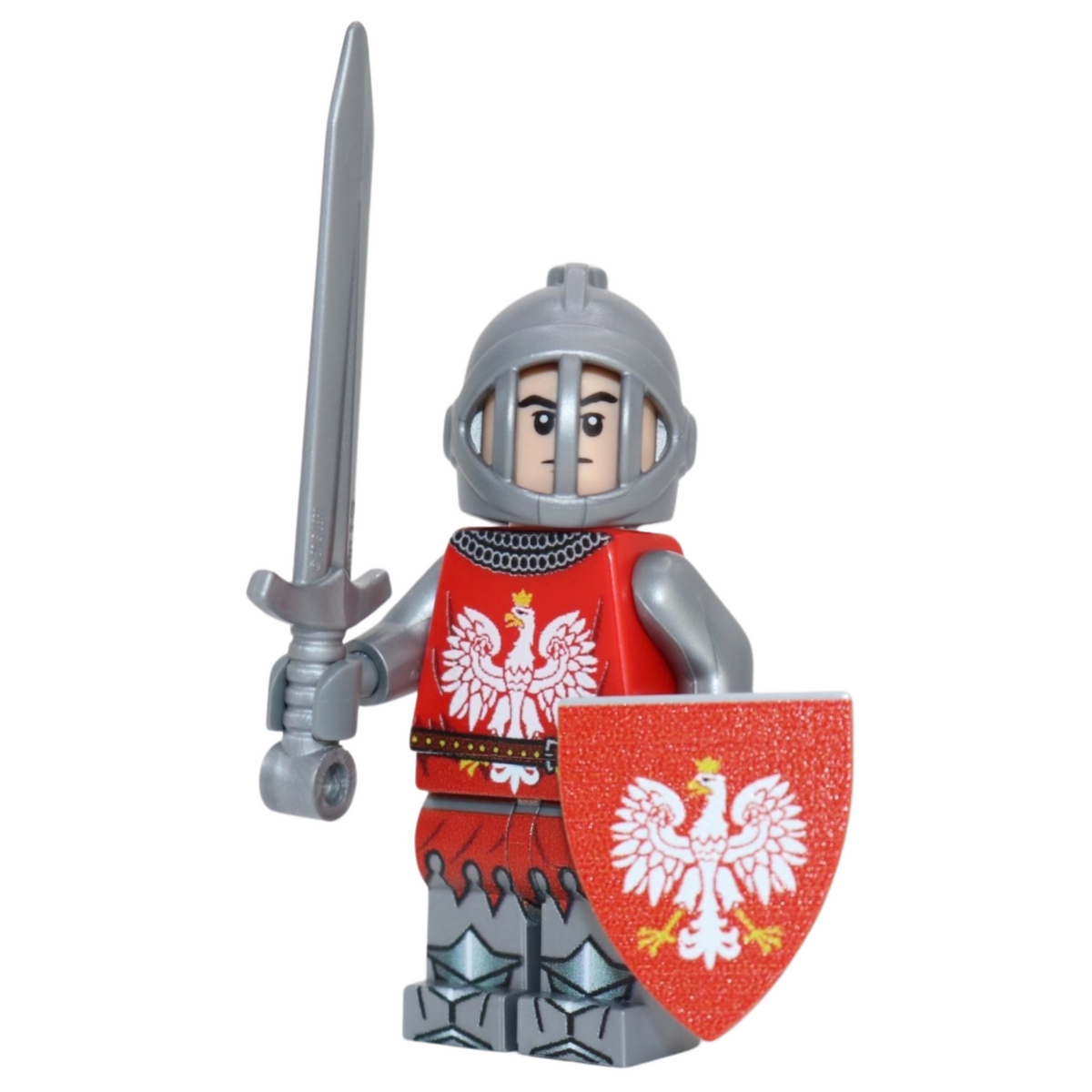 Custom Printed LEGO Polish Knight – Bricks at War