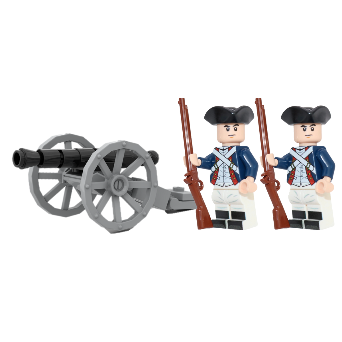 Continental Army Battlepack with S ix Pounder Cannon and 2x Continenta ...
